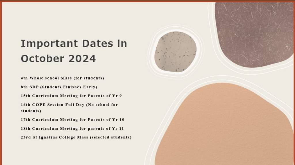 Important Dates in October 2024 – Mikiel Anton Vassalli
